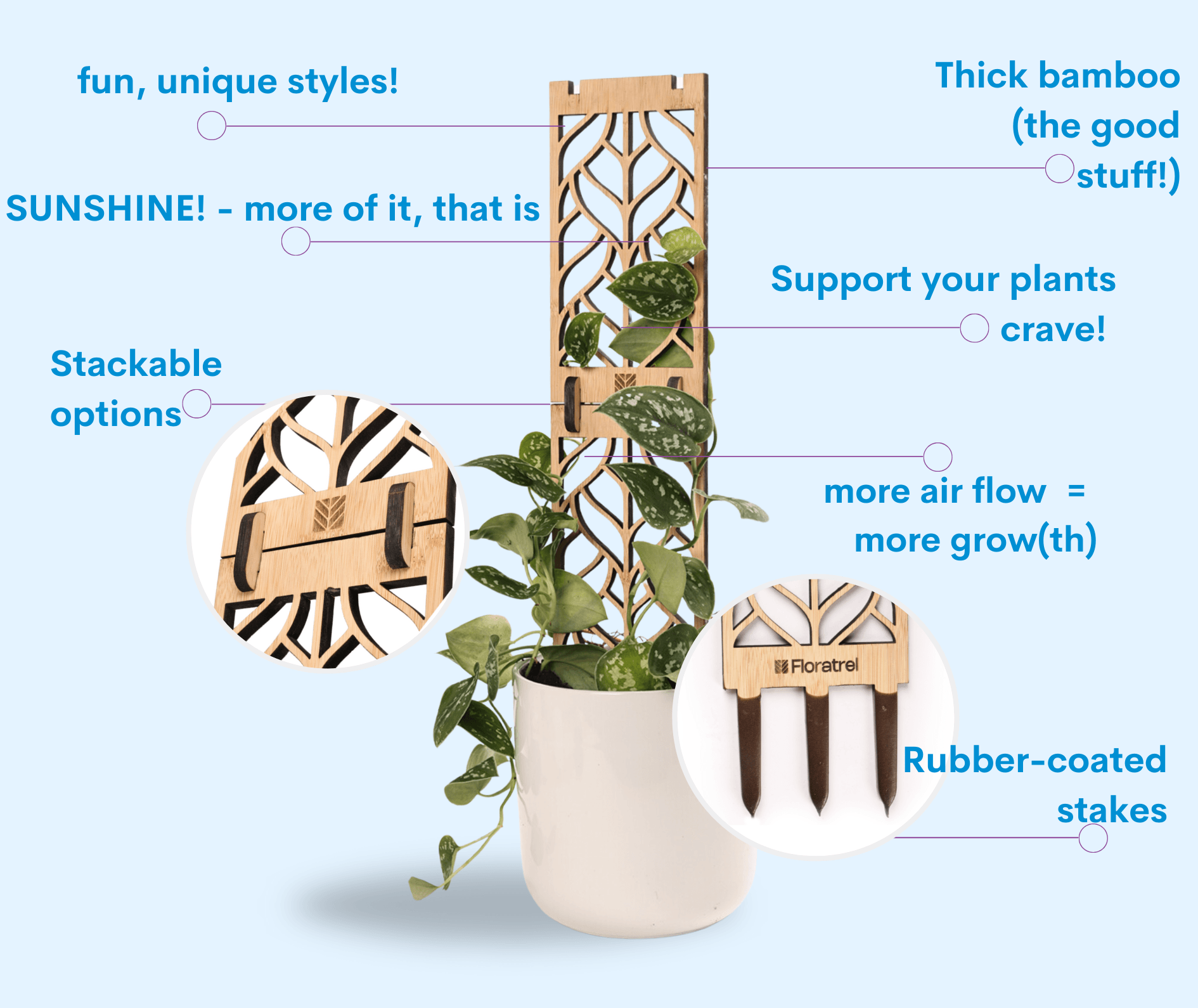 The Propagator - Modular Art Trellis for Plants